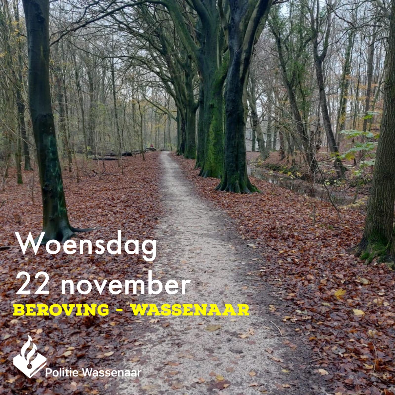 Politie Wassenaar: Getuigenoproep beroving - Wassenaarders.nl